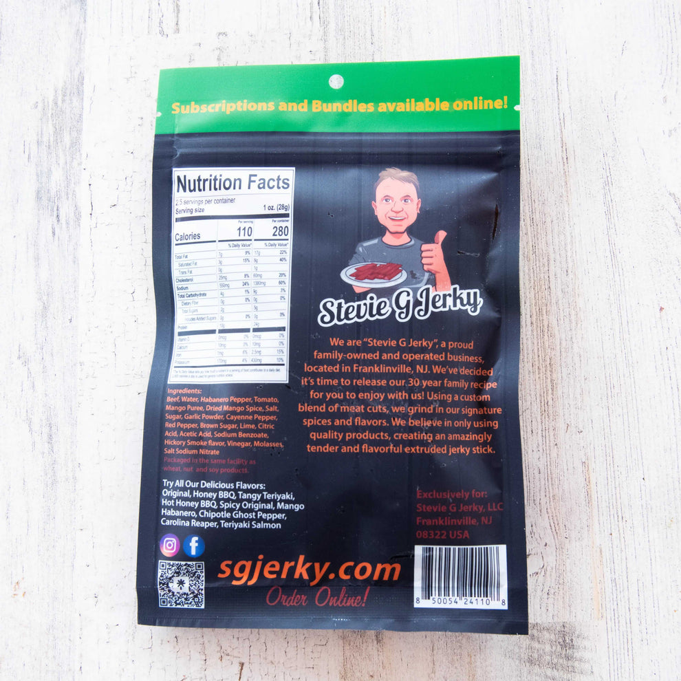 Mango Habanero Beef Jerky | Spicy & Flavorful Snack – Stevie G Jerky